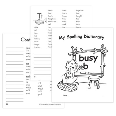 Edupress My Own Spelling Dictionary : Target
