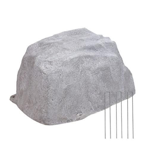 Sunnydaze Outdoor Low-profile Polyresin Landscape Rock Septic Cover ...