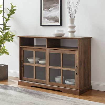 Leopold Window Pane Sliding Door Sideboard - Saracina Home : Target