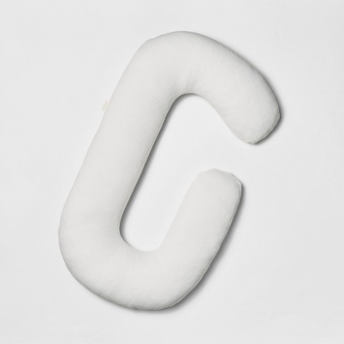 Memory Foam And Down Alternative Pregnancy C-shaped Body Pillow White ...