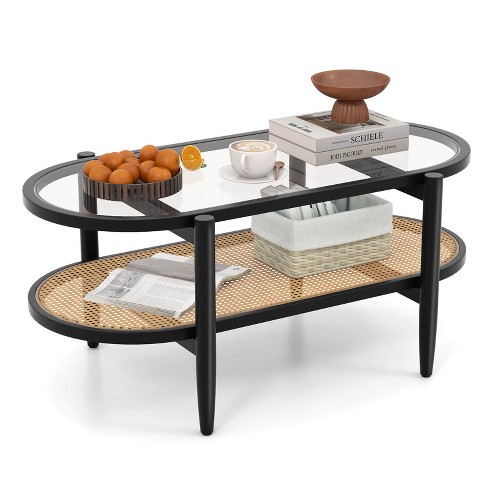 Target coffee table rattan store
