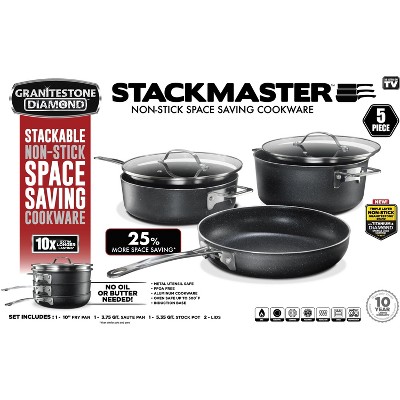 Granitestone 10 Piece Nonstick Cookware Set : Target