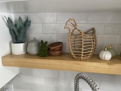 36" Floating Wood Shelf Natural - Threshold™ : Target