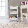 3 Tier Utility Cart White - Brightroom™: Portable Rolling Storage With ...