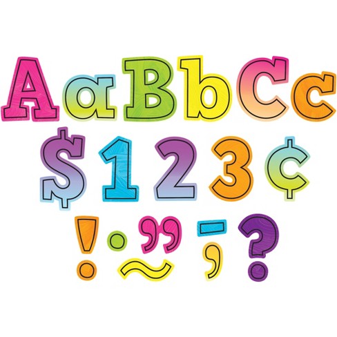 Teacher Created Resources® Brights 4ever Bold Block 4" Letters Combo ...