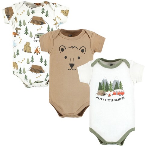 Hudson Baby Cotton Bodysuits, Little Camper : Target