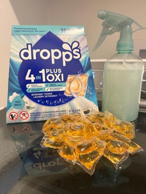 Dropps Laundry 4-in-1 Plus Oxi Power Biobased Detergent Pods - Free ...