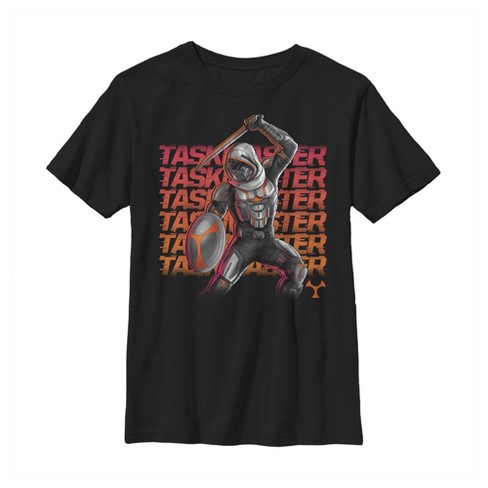 Boy's Marvel Black Widow Taskmaster Battle T-shirt - Black - X Large ...