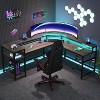 Tribesigns L-shaped Computer Gaming Desk, Grey : Target
