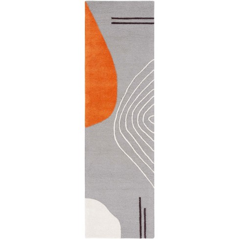 Rodeo Drive Rd860 Hand Tufted Runner Rug - Grey/rust - 2'3"x8 ...