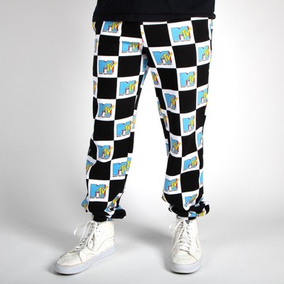 Mtv Logo Checkered Sweatpants : Target