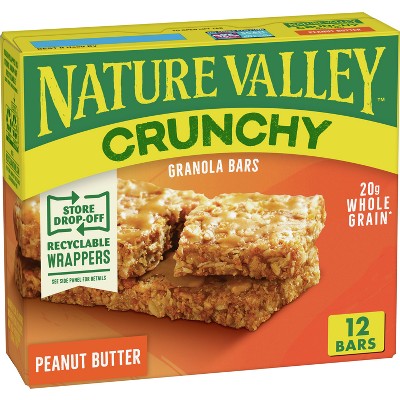 Nature Valley Crunchy Peanut Butter Granola Bars - 6ct : Target
