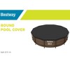 Bestway Flowclear 12 Foot Round Pool Cover With Drain Holes And ...