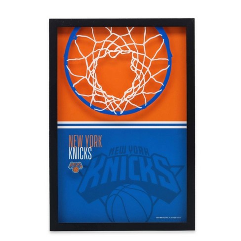 Nba New York Knicks Print-on Glass Wall Sign : Target