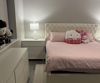 Modern 3 Drawer Dresser White - Room Essentials™: Laminated, Carb ...