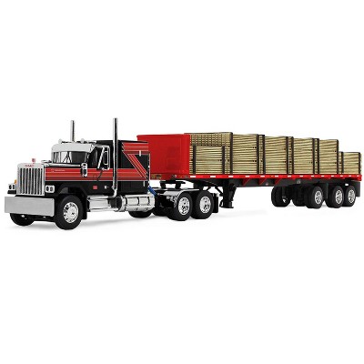 GMC General with 60" Flat Top Sleeper & 48' Utility Trailer with Lumber ...