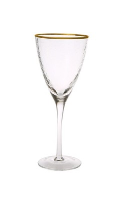 Classic Touch Set Of 6 Tumblers With Simple Gold Design - 3.5"d : Target