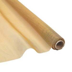Gold Voile Sheer Fabric Roll : Target