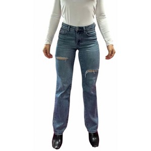 Women's Spencer Distressed Dad Jeans - Judy Blue 32 : Target