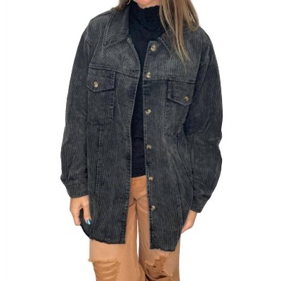Women's Regan Corded Oversized Shacket - Davi & Dani M : Target