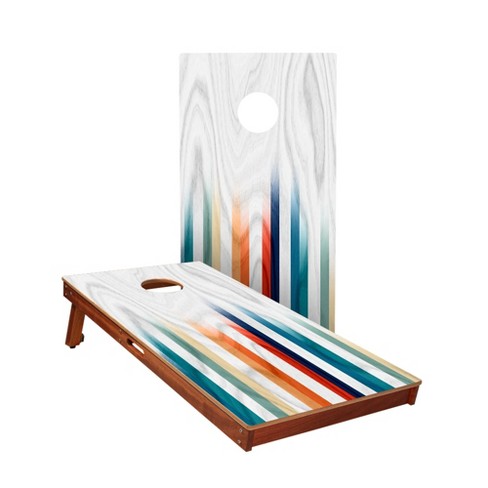 Multi Faded Stripes All-weather Cornhole Boards - Aca Sig Pro Series ...