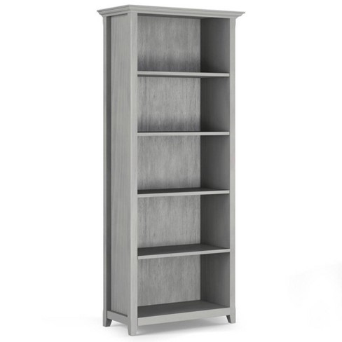 70" Halifax 5 Shelf Bookcase Fog Gray - Wyndenhall : Target