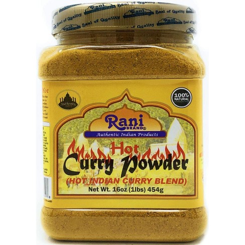 Curry Powder Hot, Indian 11-spice Blend - 16oz (1lb) 454g - Rani Brand ...