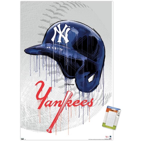 Trends International Mlb New York Yankees - Drip Helmet 20 Unframed ...