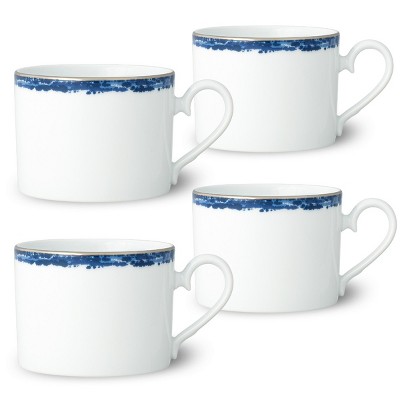 Noritake Blue Rill Set Of 4 Cups : Target