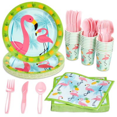 Big Dot Of Happiness Pink Flamingo - Party Like A Pineapple - Tropical ...