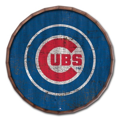 Mlb Chicago Cubs Baseball Metal Button Panel : Target