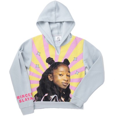 Girls' That Girl Lay Lay Princess Slaya Hoodie - Gray M : Target