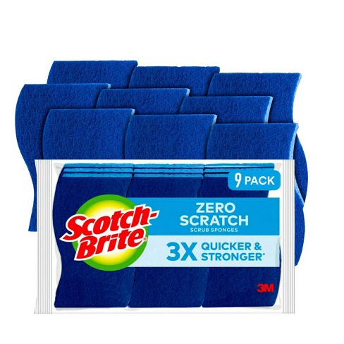 Scotch-brite Zero-scratch Scrub Sponges - 9ct : Target