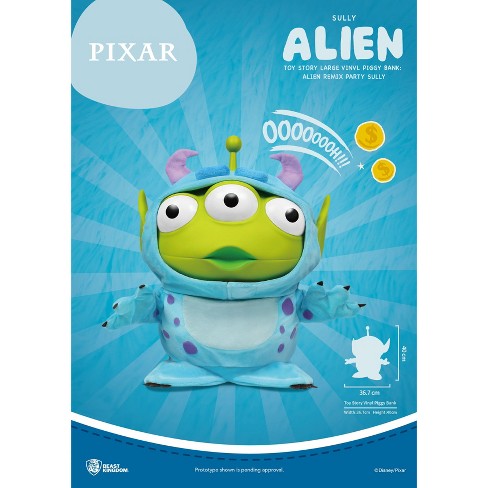Disney Toy Story Large Vinyl Piggy Bank: Alien Remix Party Sully (piggy ...