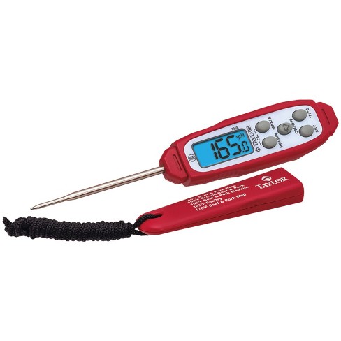 Taylor® Precision Products Waterproof Digital Thermometer In Red : Target