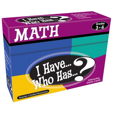 Teacher Created Resources Math Card Game - I Have Who Has, Grades 3 To ...