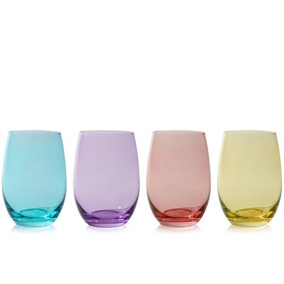 True Vino Decorative Drinking Glasses Wine Tumblers, Wine Glasses ...