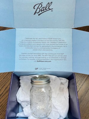 Ball 4pk 16oz Pint 140th Anniversary Regular Mouth Mason Jar : Target