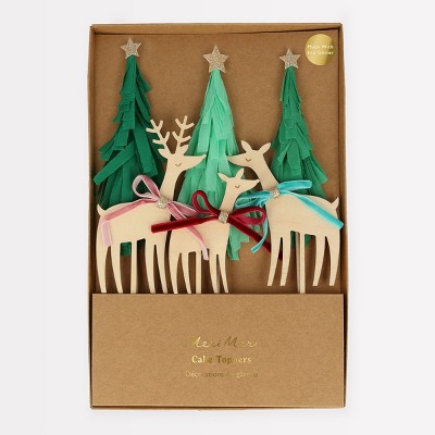Meri Meri Animal Parade Cake Wrap & Toppers (pack Of 6) : Target