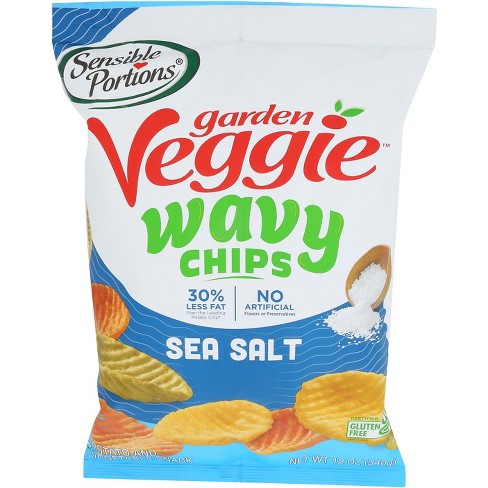 Sensible Portions Sea Salt Garden Veggie Wavy Chips - Case Of 8 - 12 Oz ...