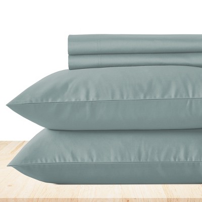 Sage Green Queen Sheet Set - 100% Cotton Bed Sheets, 400 Thread Count ...