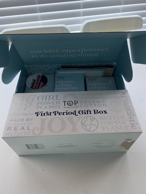 Top The Organic Project Fragrance Free First Period Gift Box - 55pc ...