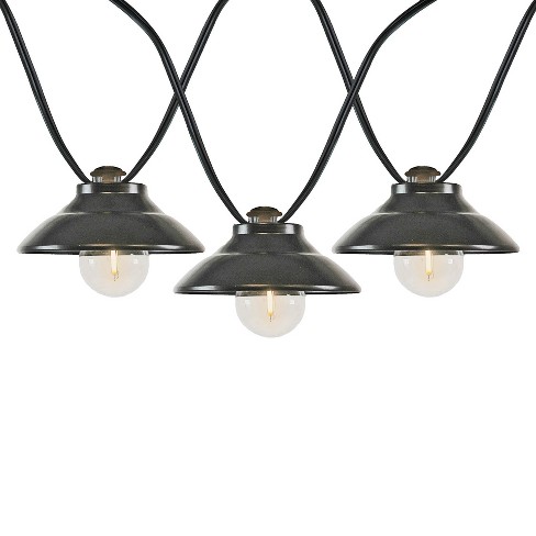 Novelty Lights 10 Bistro Lampshade Led Filament G40 Globe String Light ...