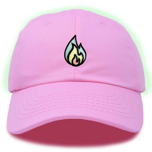 Dalix Fire Embroidered Lit Flame Dad Hat Cotton Baseball Cap Adjustable ...