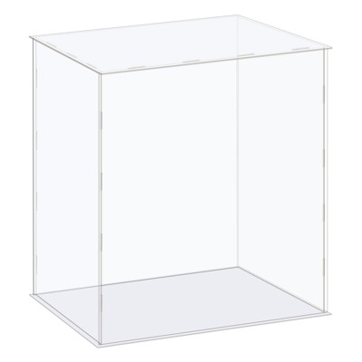 Unique Bargains Acrylic Self-Assembly Dustproof Collectibles Display ...