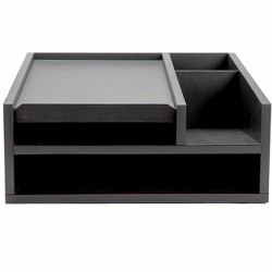 Mind Reader Desktop Organizer Metal Mesh Black : Target