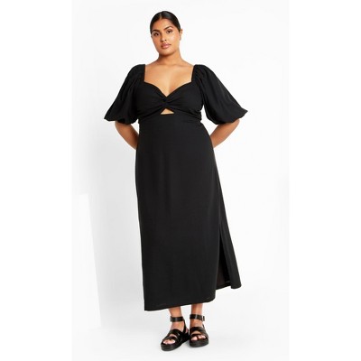 Women's Plus Size Nala Maxi Dress - black | CITY CHIC : Target