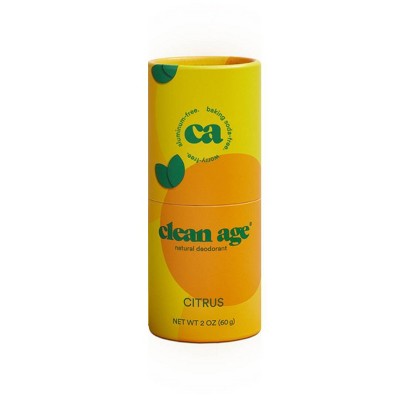 Clean Age Aluminum-free Natural Deodorant - Citrus - 2oz : Target