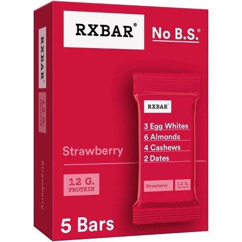 Rxbar Strawberry Protein Bars - 9.1oz/5ct : Target