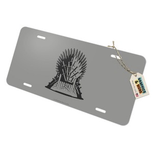Game of Thrones Iron Throne Icon Novelty Metal Vanity Tag License Plate ...